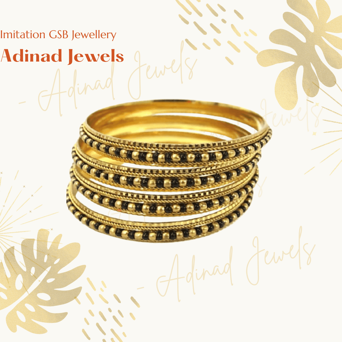 Lustrous Karimani bangles Imitation Jewellery 2 pair - joipack.com